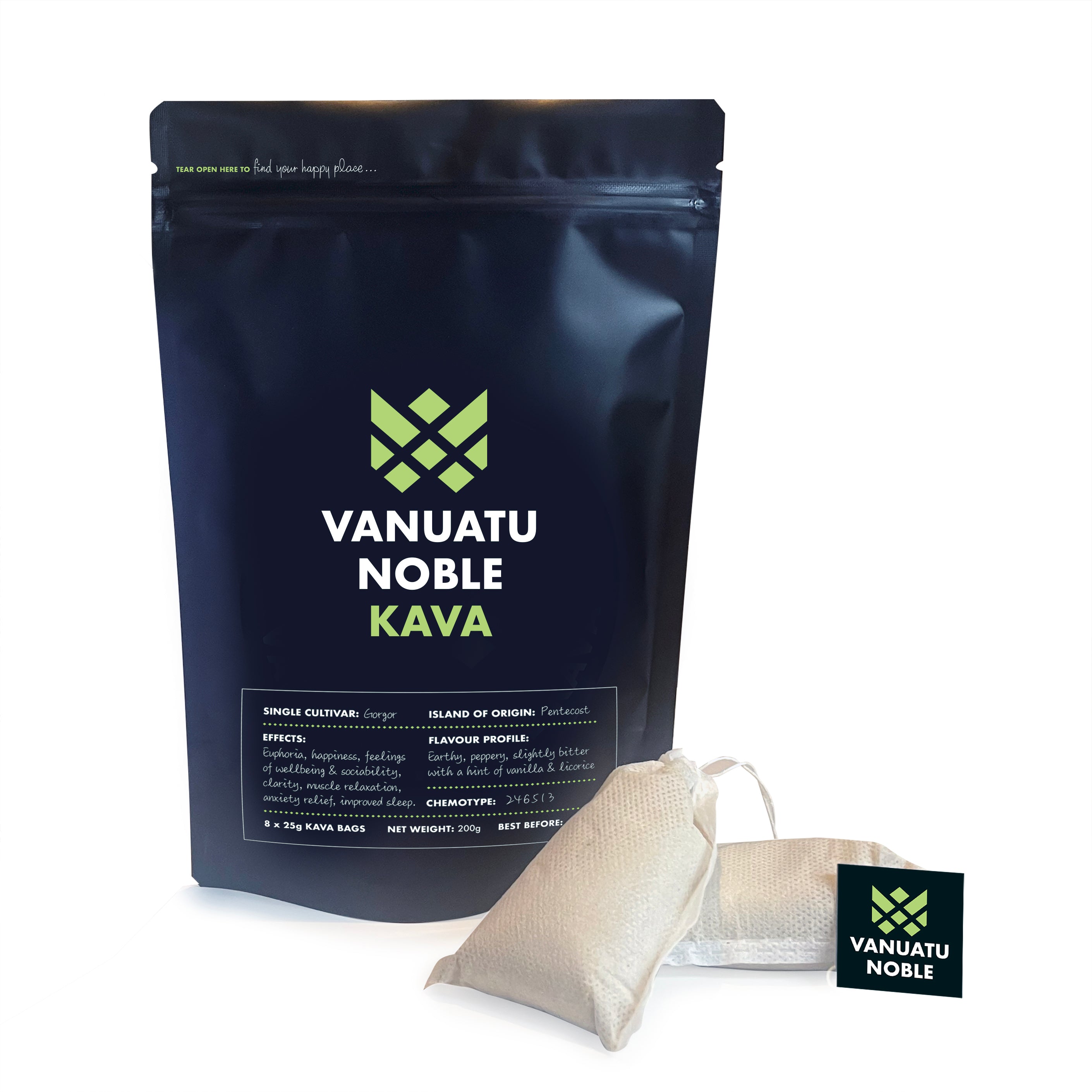 8 x 25g PURE NOBLE KAVA [Packed For You] – Vanuatu-Noble-Kava
